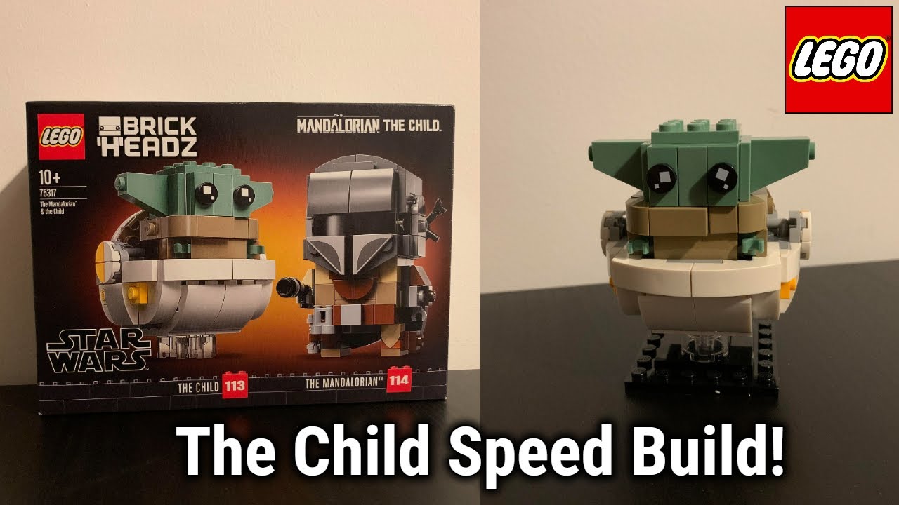 Lego Brick Headz Star Wars The Mandalorian The Child Speed Build (THE ...