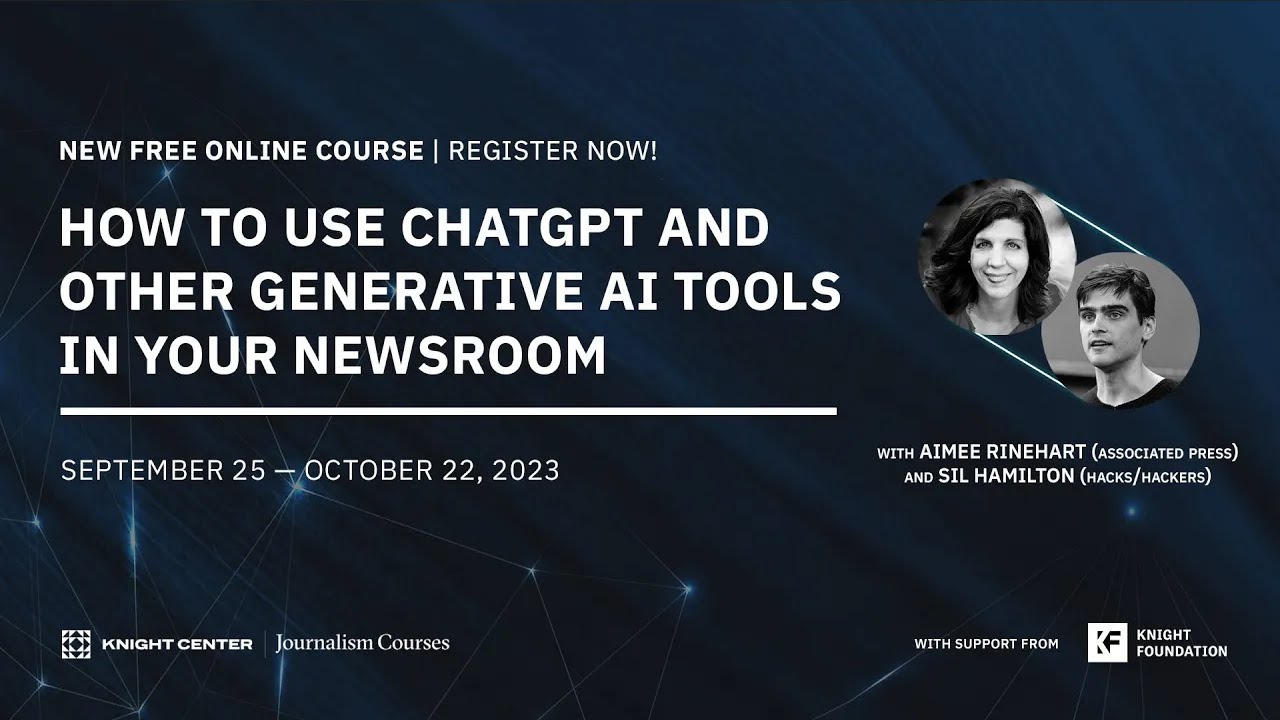How to use ChatGPT and other generative AI tools in your newsroom - YouTube