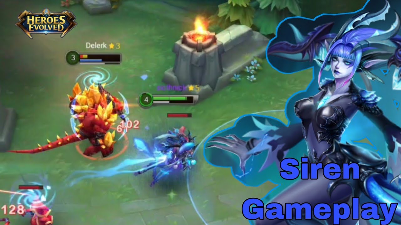 Heroes evolved : Siren (Mage/assassin) gameplay - YouTube