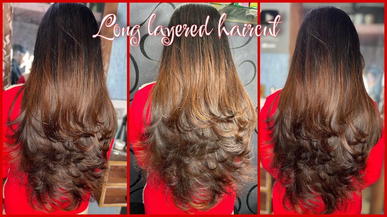 Long layer haircut without reducing length | Different layer cut / best ...
