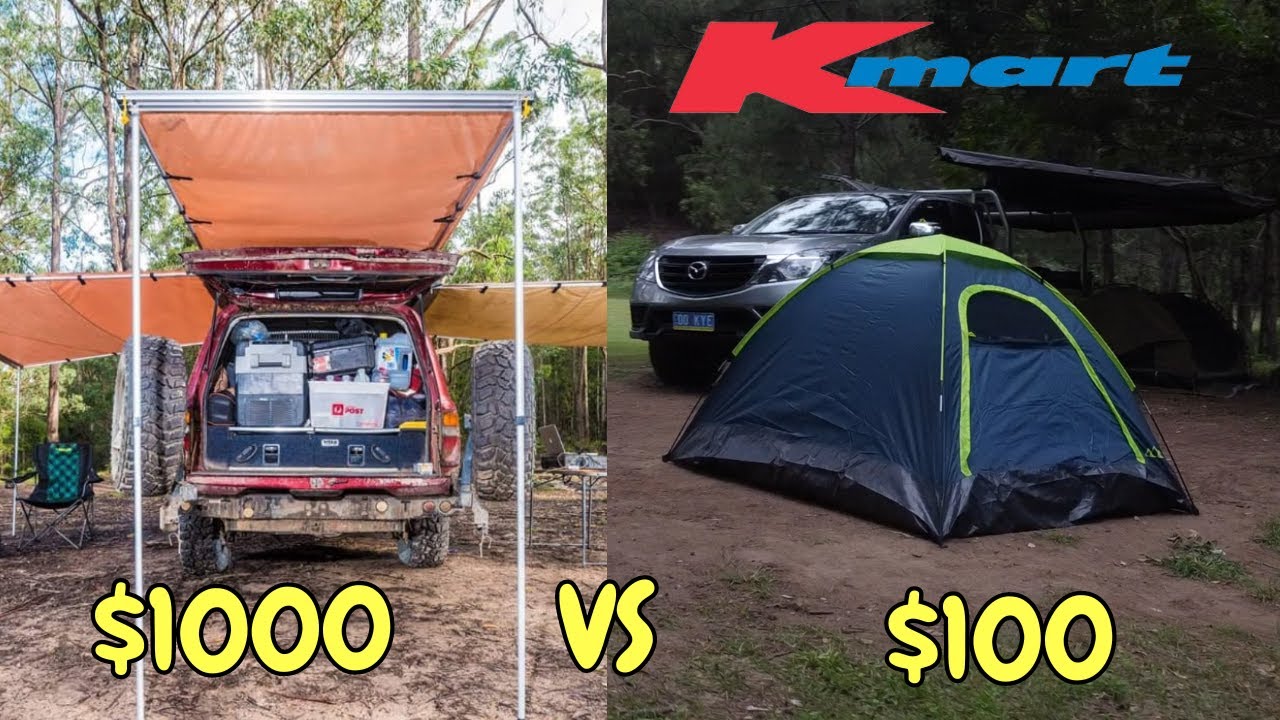 Budget Vs. Baller: Kmart Camping Challenge - $100 Vs. $10,000! - YouTube