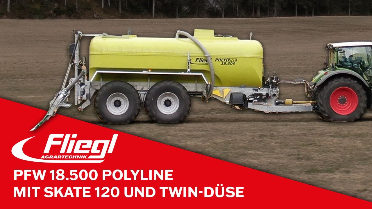 #fliegl PFW 18.500 Polyline mit Schleppschuhverteiler SKATE und TWIN ...