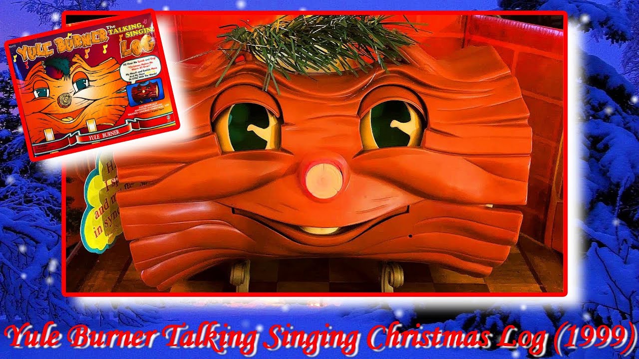 TELCO "Yule Burner" The Talking Singing Christmas Log Sound and Motion ...