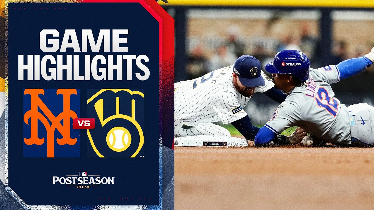 Mets vs. Brewers NLWC Game 3 Highlights (10/3/24) | MLB Highlights ...