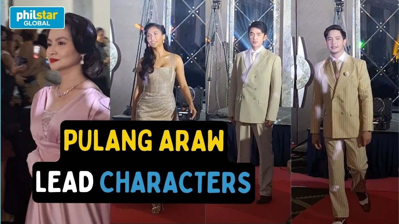 The four central characters of "Pulang Araw" make their grand entrance ...