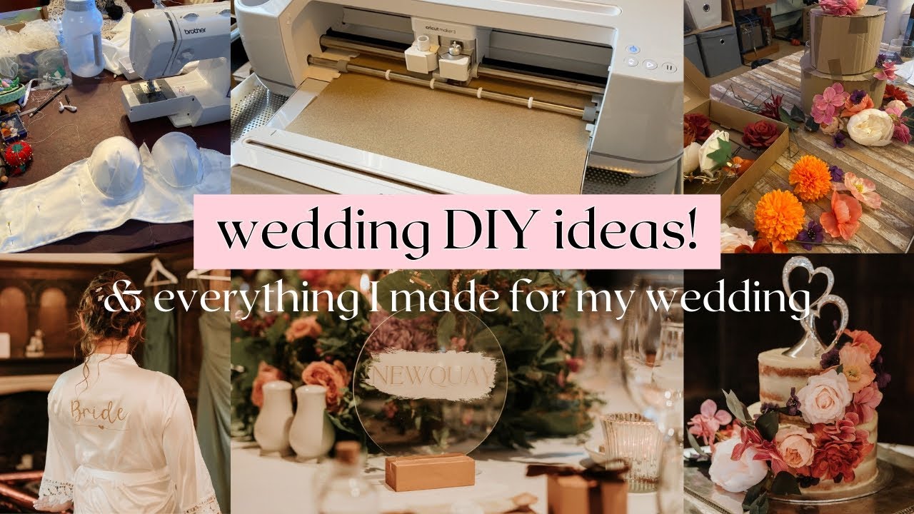 Everything I DIY'd for my wedding 🎨🪡🧵 Ideas and tips to save money ...