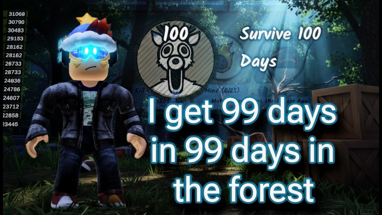 I Beat 99 Days Challenge in 99 Nights in the Forest - YouTube