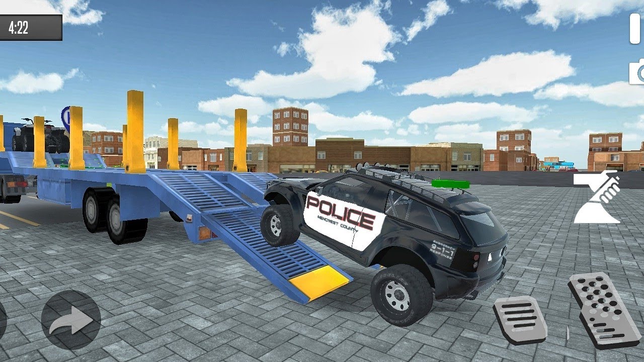 Transporting Police Car Simulator - Cargo Airplane Police Vehicle ...