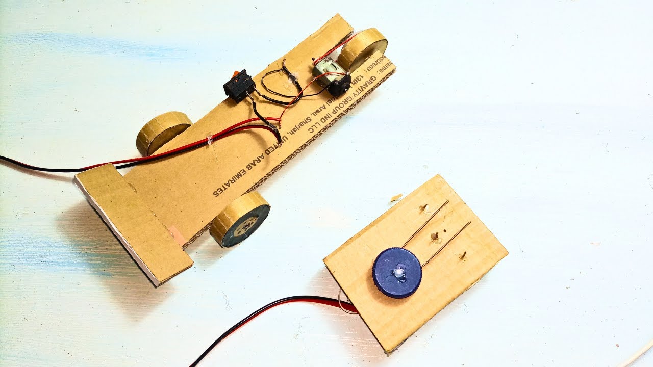 How to Make DIY Car with Three Tire and Cardboard - YouTube