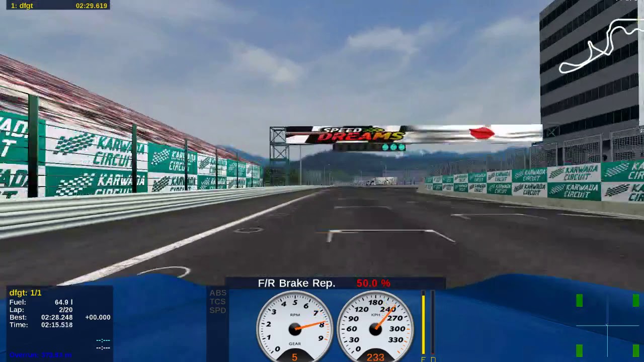 Speed Dreams 2.2.2 - Linux racing game. - YouTube