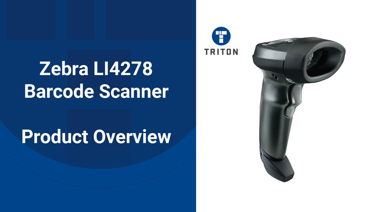 Zebra LI4278 Barcode Scanner Product Overview - YouTube