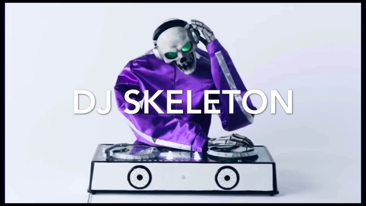 2019 New DJ Skeleton party prop with sound animatronic - YouTube