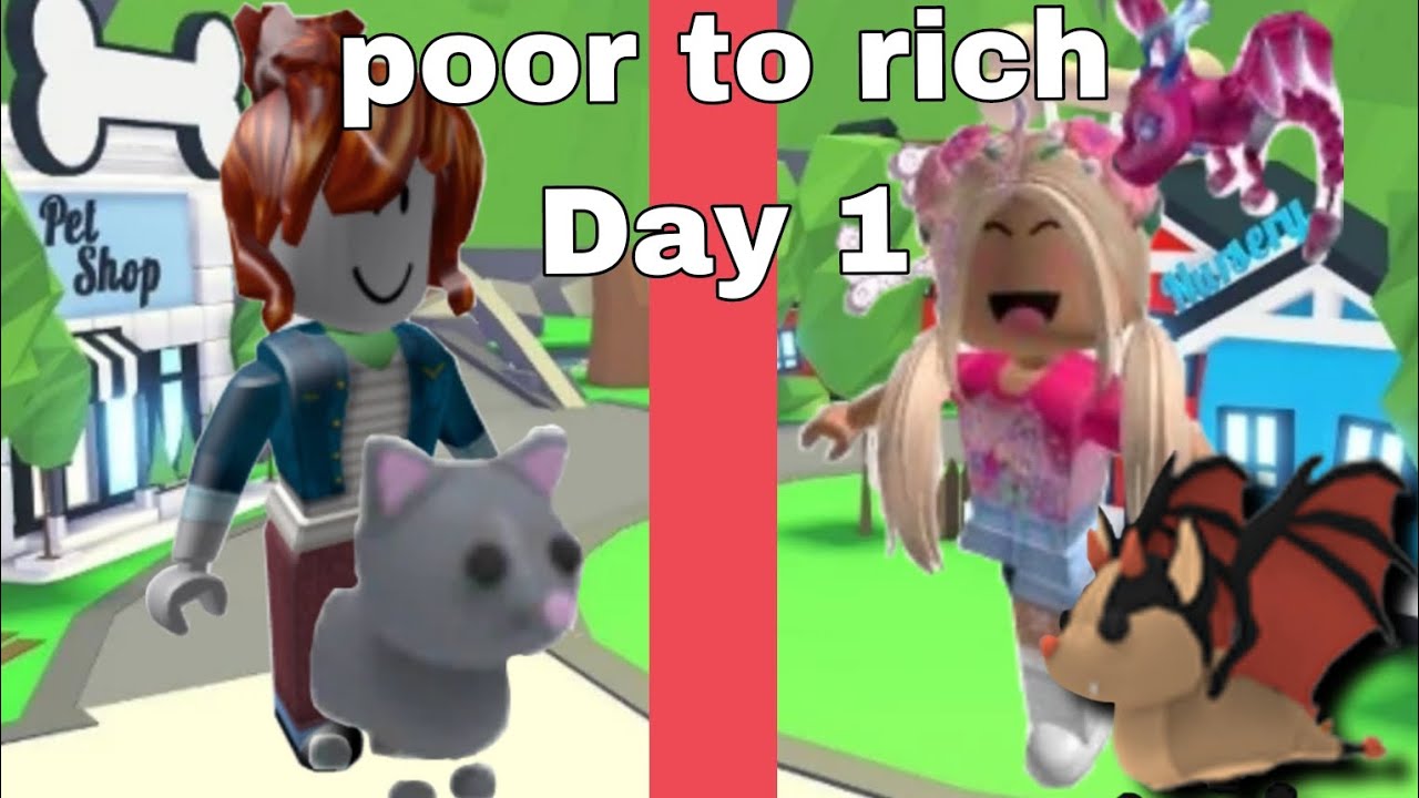 poor to rich in adopt me - YouTube
