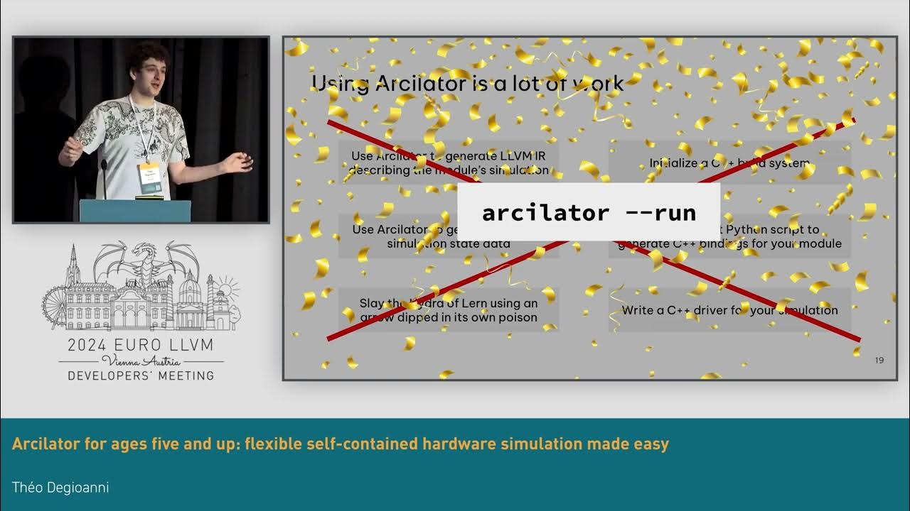 2024 EuroLLVM - Arcilator for ages five and up: flexible self-contained hardware simulation made ...
