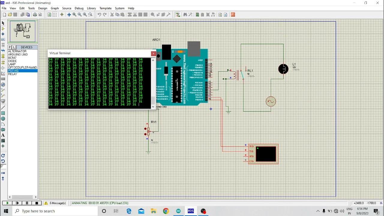 home automation circuit simulation on Proteus - YouTube