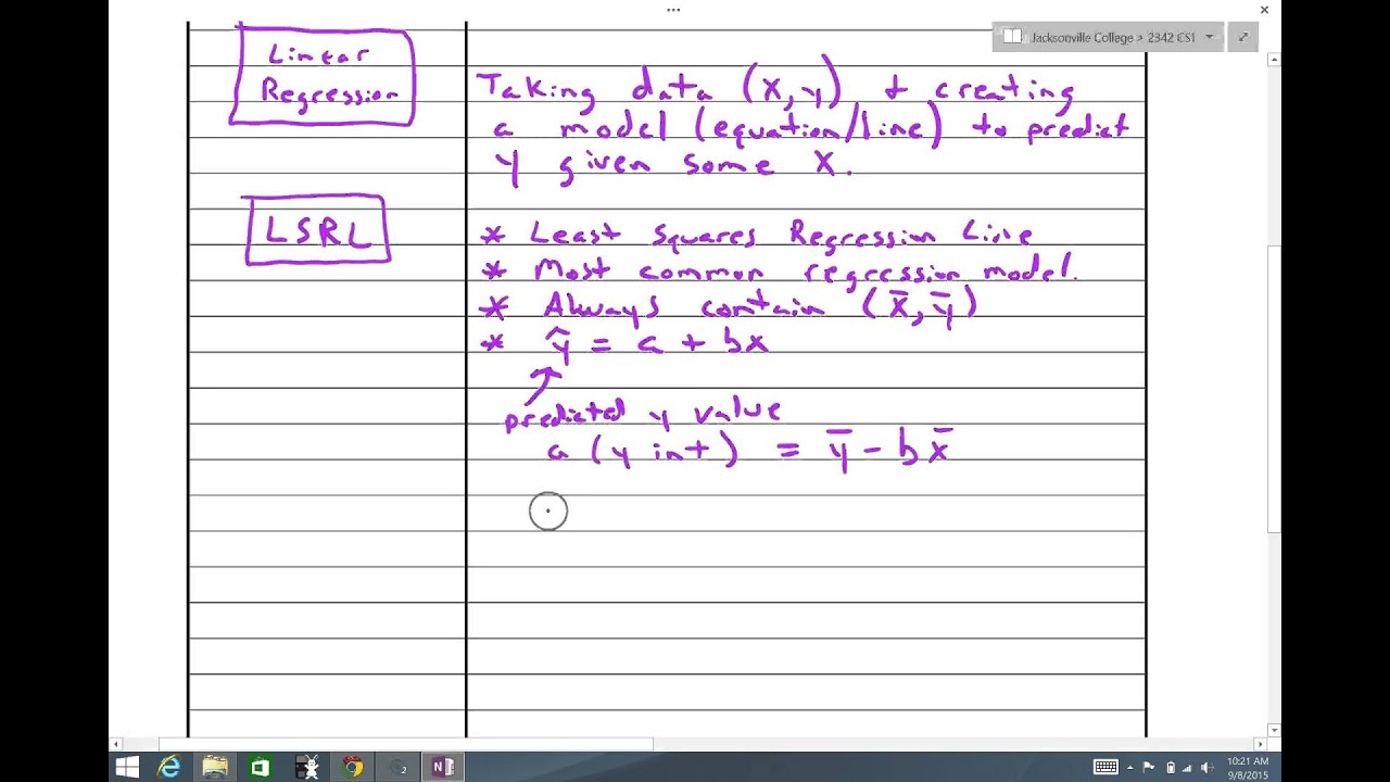Notes Over Regression Pt1 YouTube Notes Over Regression Pt1 YouTube
