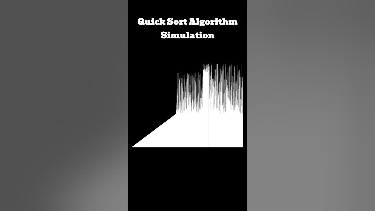 Quick Sort Algorithm Simulation Computerscience Maths Youtube