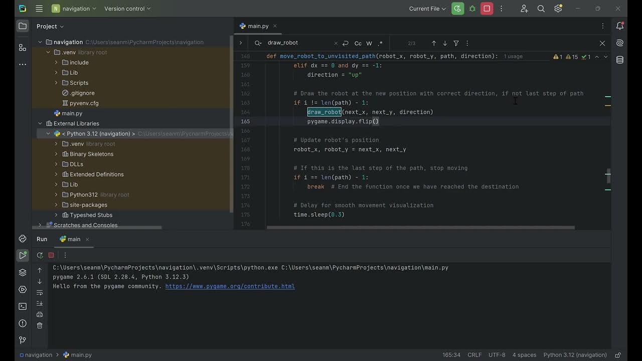 Robot Navigation Algorithm - YouTube