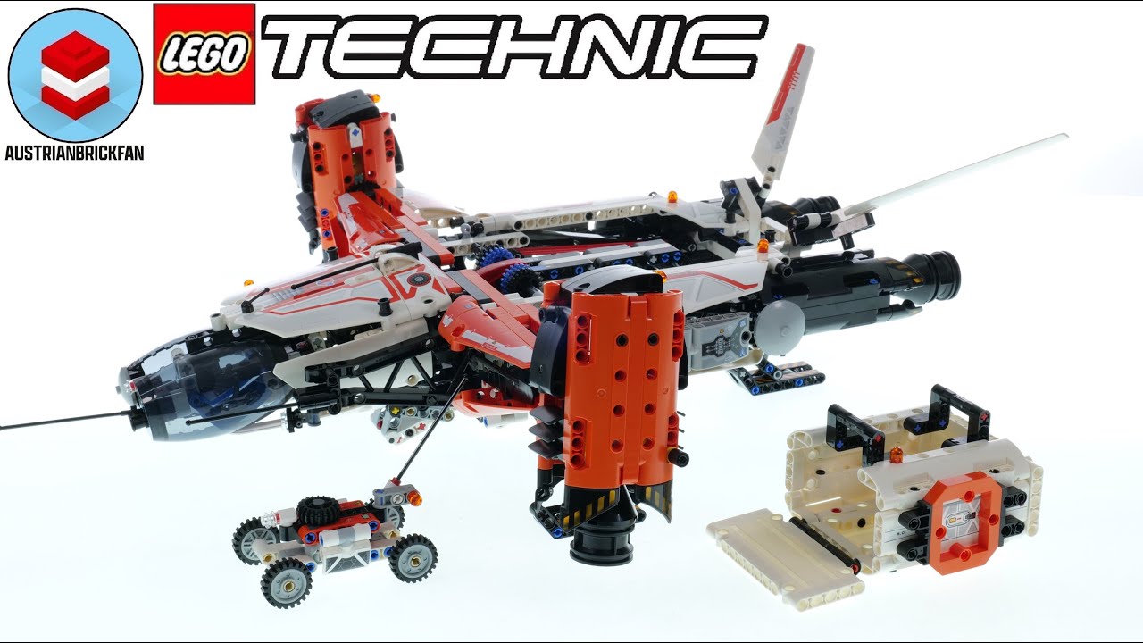 LEGO Technic 42181 VTOL Heavy Cargo Spaceship LT81 Speed Build Review ...