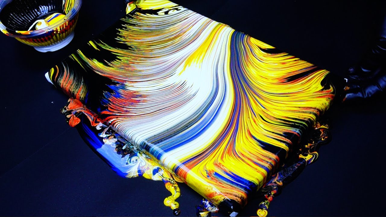 How to Create Fluid Feather Art | Step-by-Step Fluid Painting Technique ...