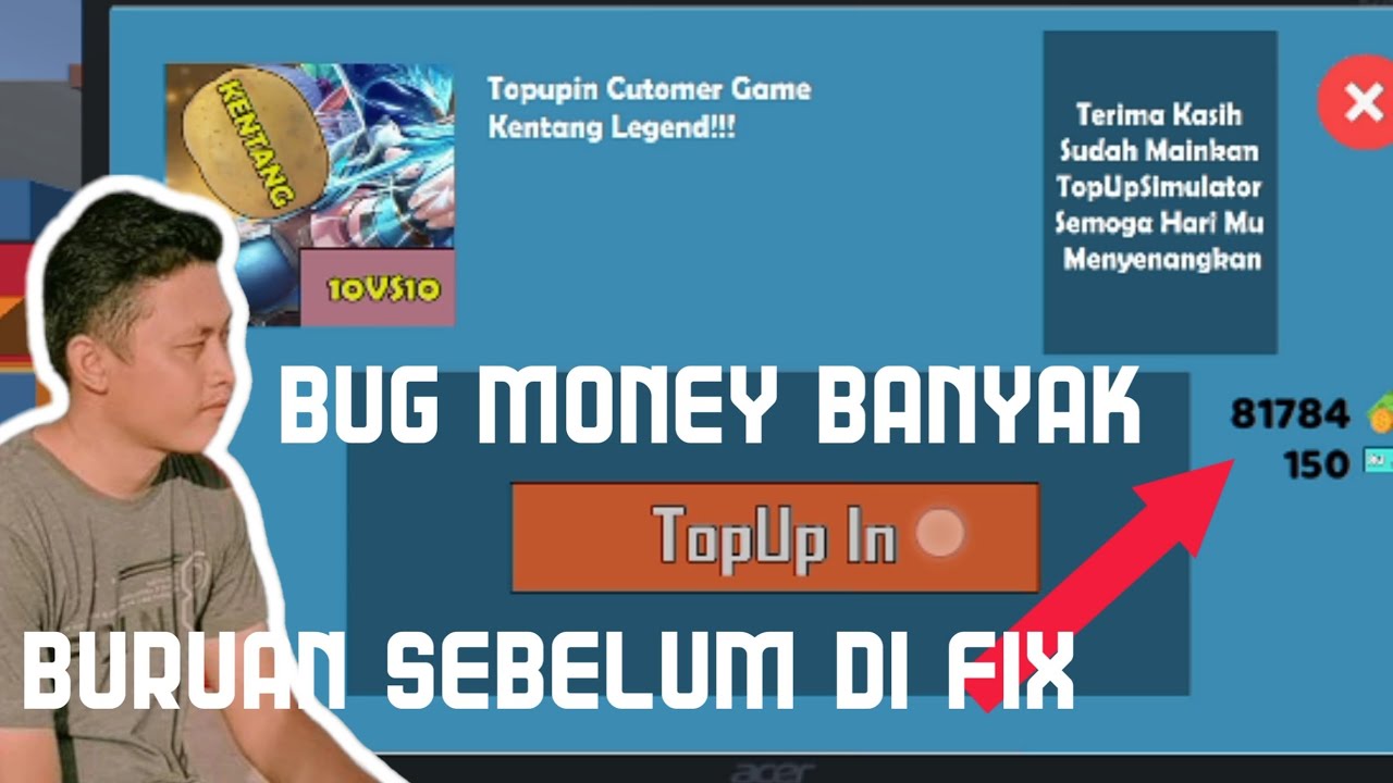 Bug Banyak Money atau Uang | Topup Simulator Indonesia | @Hafiz_Studio ...