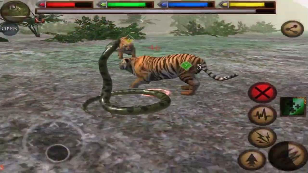 Anaconda Snake VS Lion, Elephant, Frog, Leopard, Tiger, Gorilla, Chimp ...