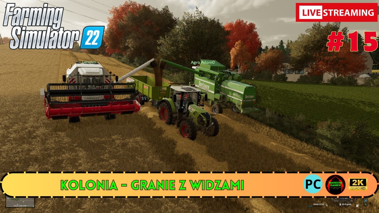 Live Stream 2K Ultra🔴 Na Żywo - Farming Simulator 22 - Ostatni Live ...