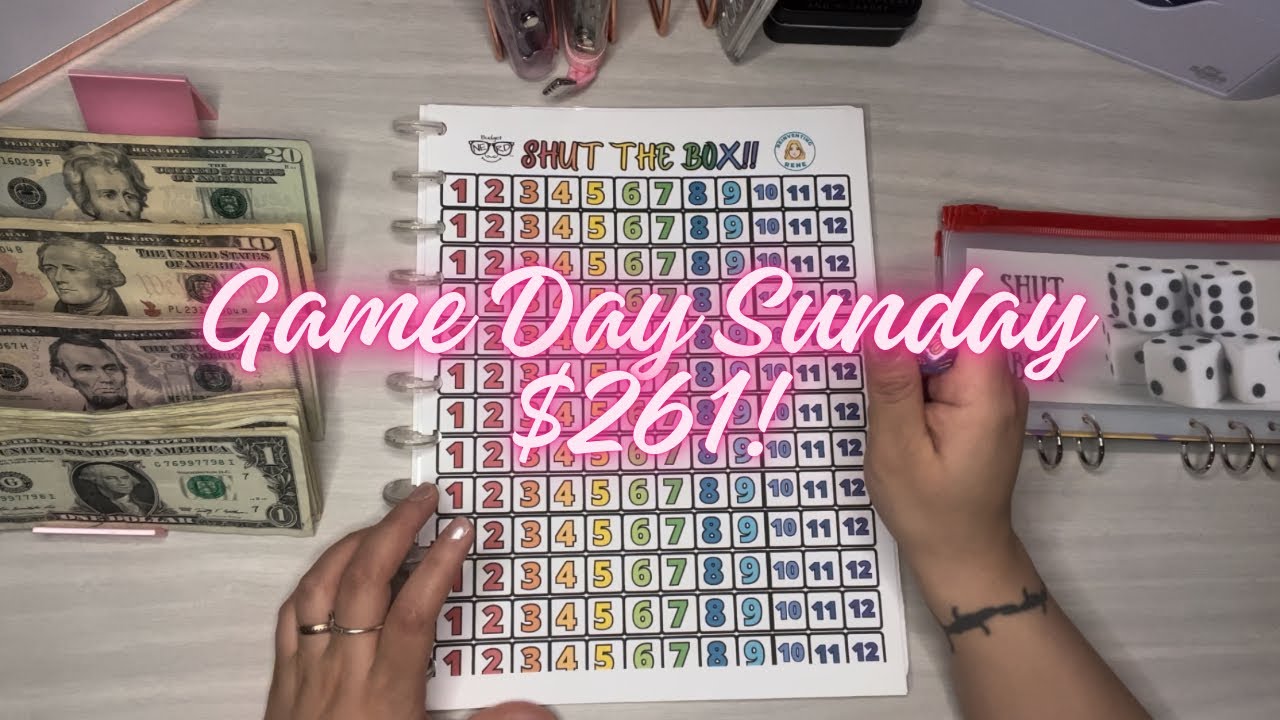 First Game Day Sunday! | $261 to Saving Challenges | Join Me ️ - YouTube