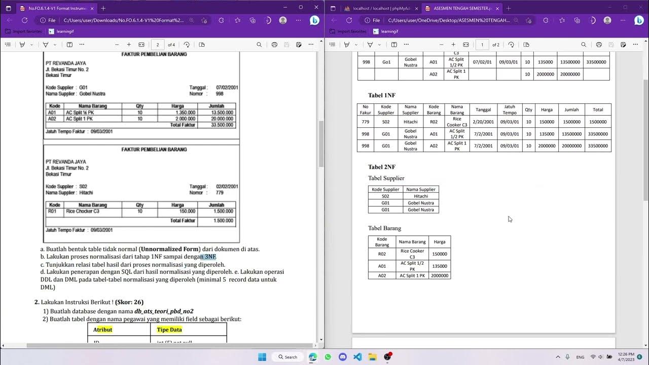 ASESMEN TENGAH SEMESTER (PEMROGRAMAN BASIS DATA) - YouTube