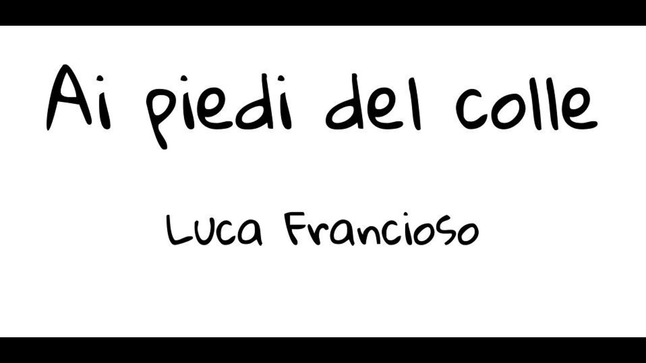 Ai piedi del colle - Luca Francioso. Chitarra Acustica Tommaso Pepi ...