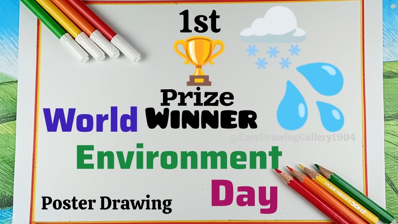 How to draw World🌎 Environment Day Poster| 5th June World Environment ...