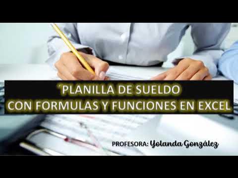 PLANILLA DE SUELDO EN EL SALVADOR CON FUNCION PARA DETERMINAR EL ISSS Y AFP - YouTube