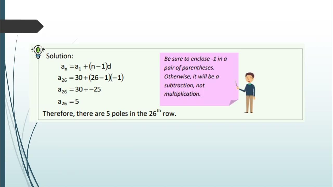 PROBLEMS INVOLVING ARITHMETIC SEQUENCE - YouTube