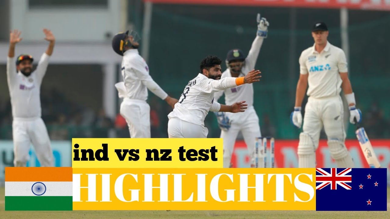 India vs newZealand 1st test match highlights 2024 | Ind vs NZ fast ...