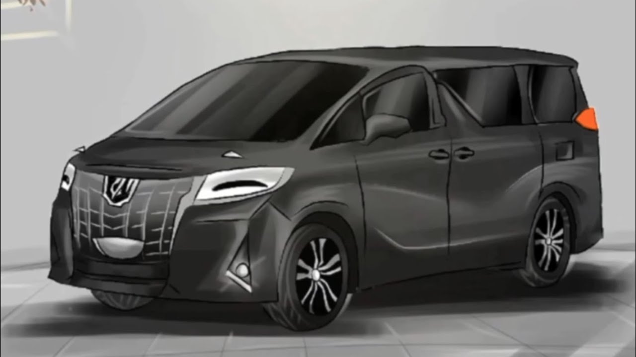 Drawing a Toyota Alphard 😍 - YouTube