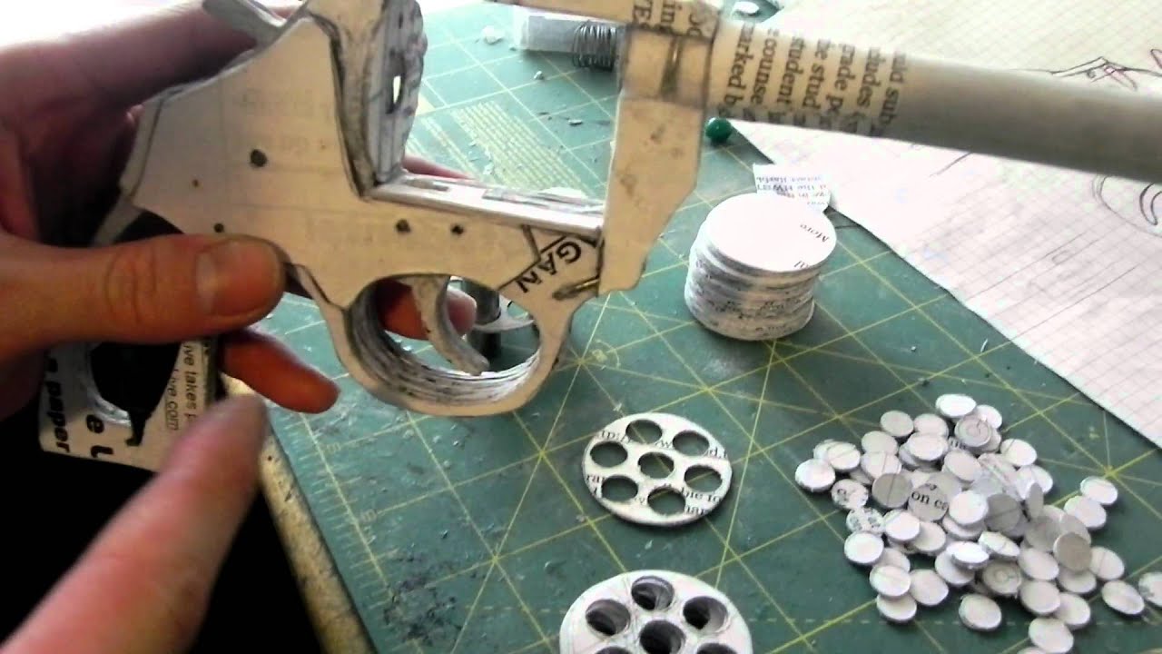 Paper Revolver Pt. 4: Holes & Threading - YouTube