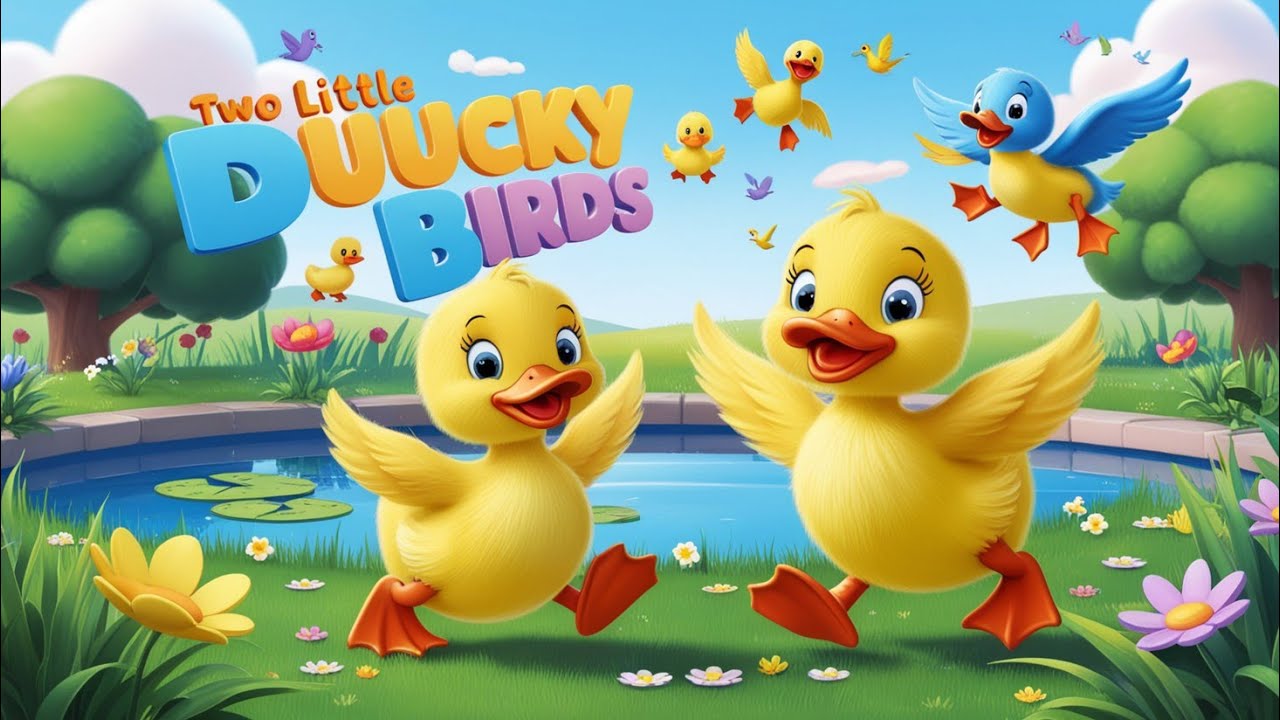 "🐥 Quack-tastic! 'Two Little Ducky Birds' - Catchy Nursery Rhyme for ...
