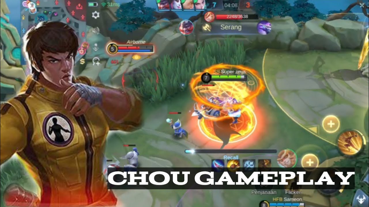 Chou gameplay vs sun exp - YouTube