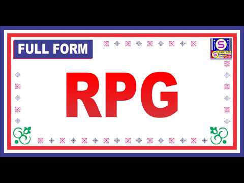 RPG Full Form - What is the full form of RPG?
