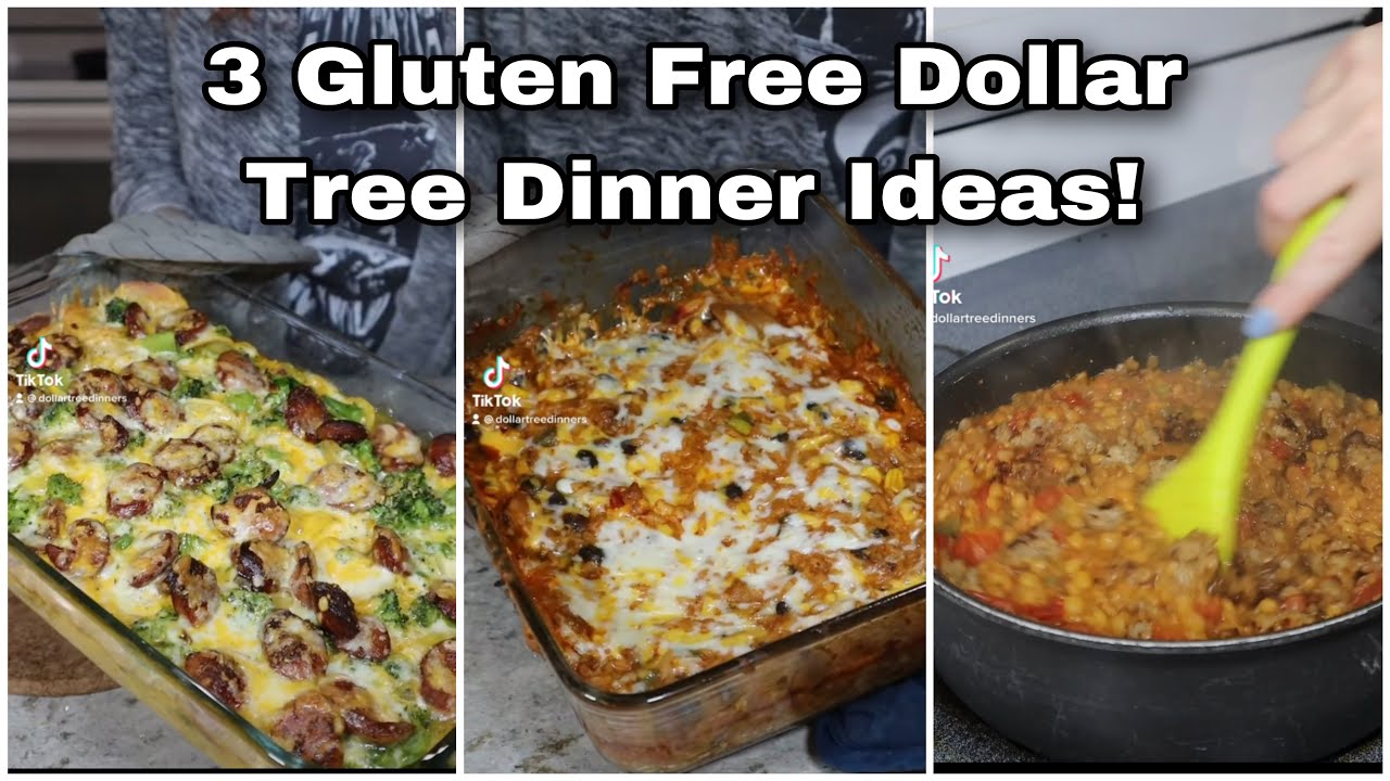 Making 3 Gluten Free Family Dinners for $20 | Dollar Tree Dinners - YouTube