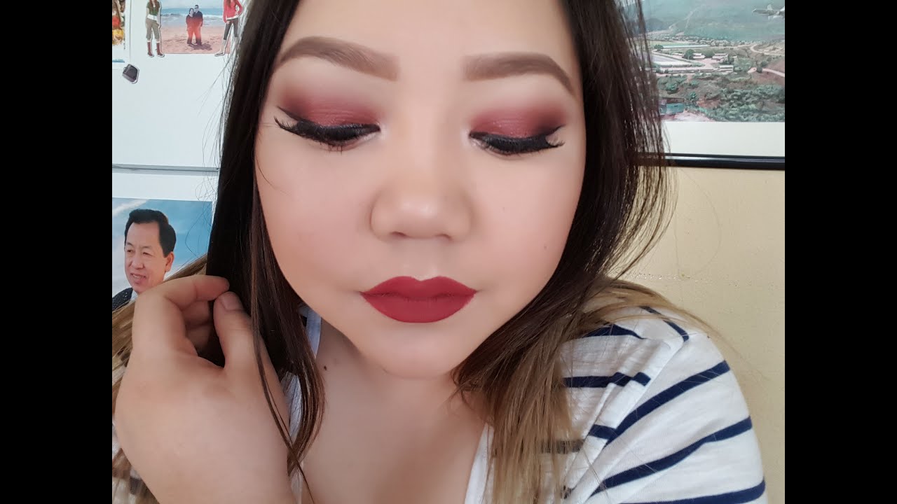 Copper Red Eye Makeup Tutorial - YouTube