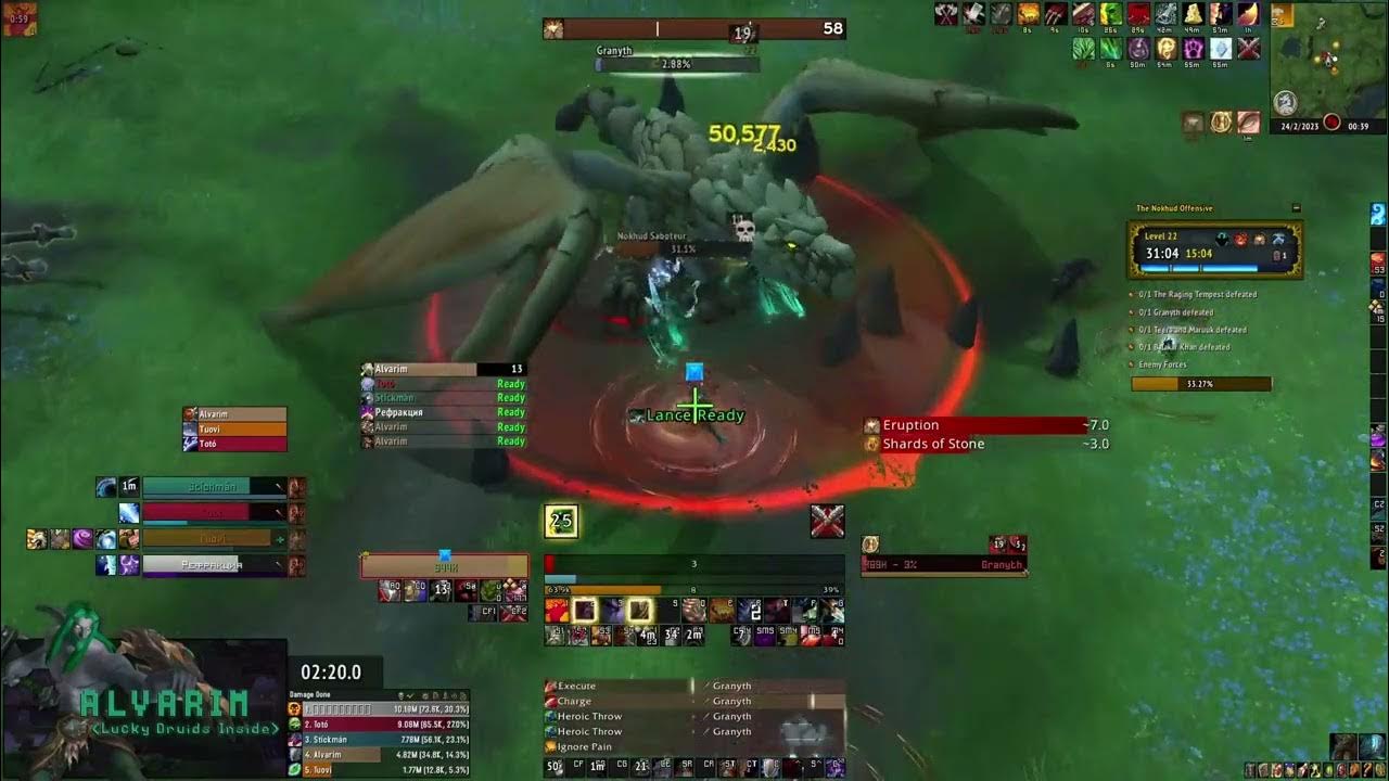 +22 The Nokhud Offensive (Fortified) | Protection Warrior PoV | M+ Dragonflight Season 1 - YouTube