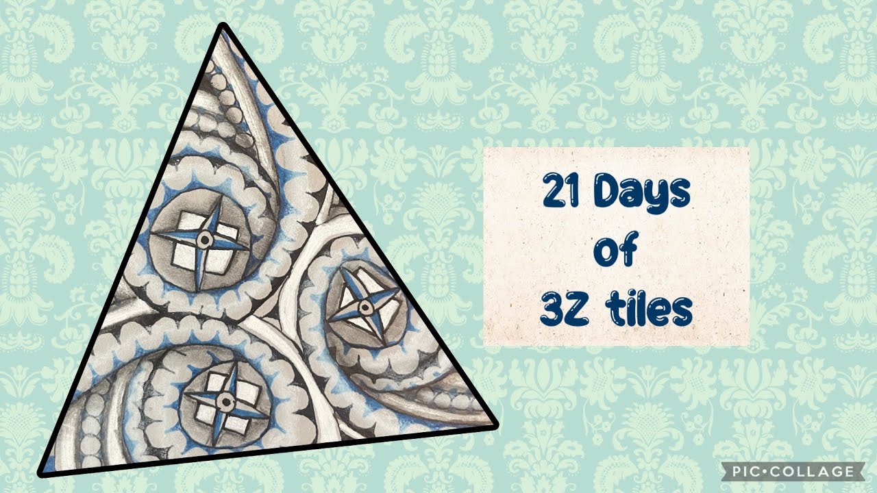 21 Days of 3Z tile, Day 3 Zentangle Inspired Art, Doo dah, onamato, H25 ...