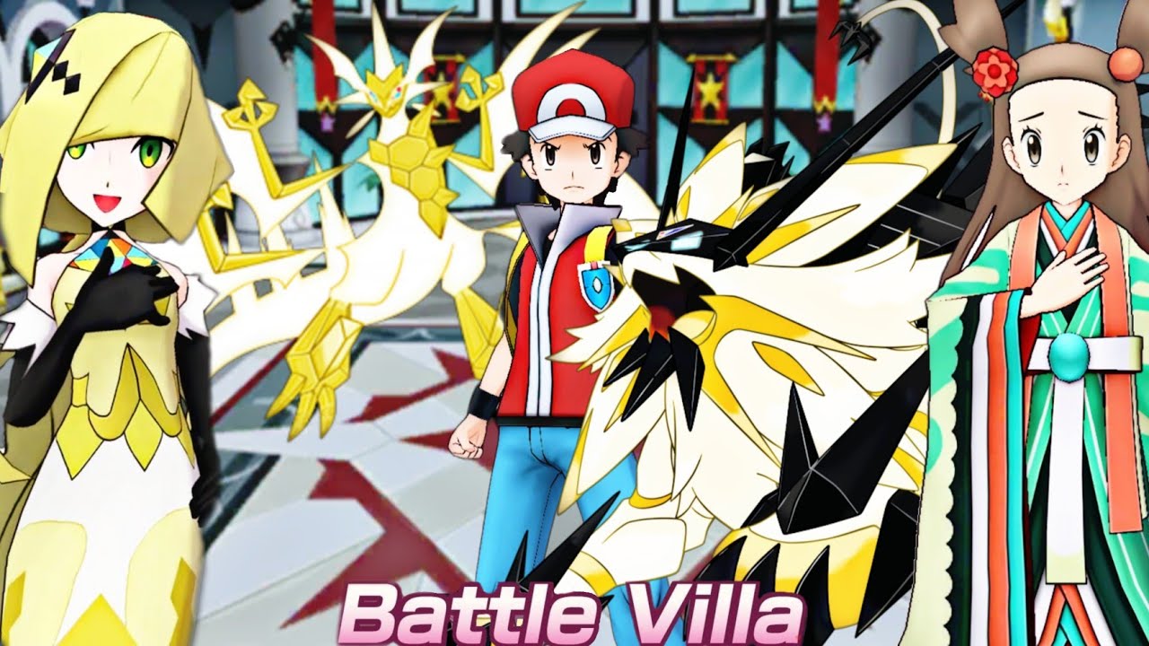Sygna Suit Lusamine Nukes All 30 Halls in Battle Villa | One Team Full ...