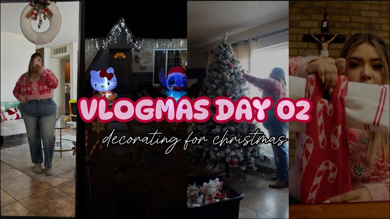 VLOGMAS DAY 02🎅🏽 ️ | decorating for christmas | vlog 87 - YouTube