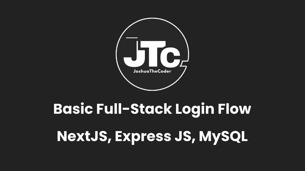 JTC - basic sample of full-stack login app flow - YouTube