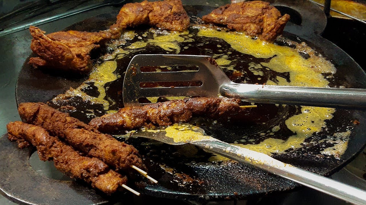 Chicken Boti Kabab with Luchi Paratha | Famous Snacks at Dhaka ...