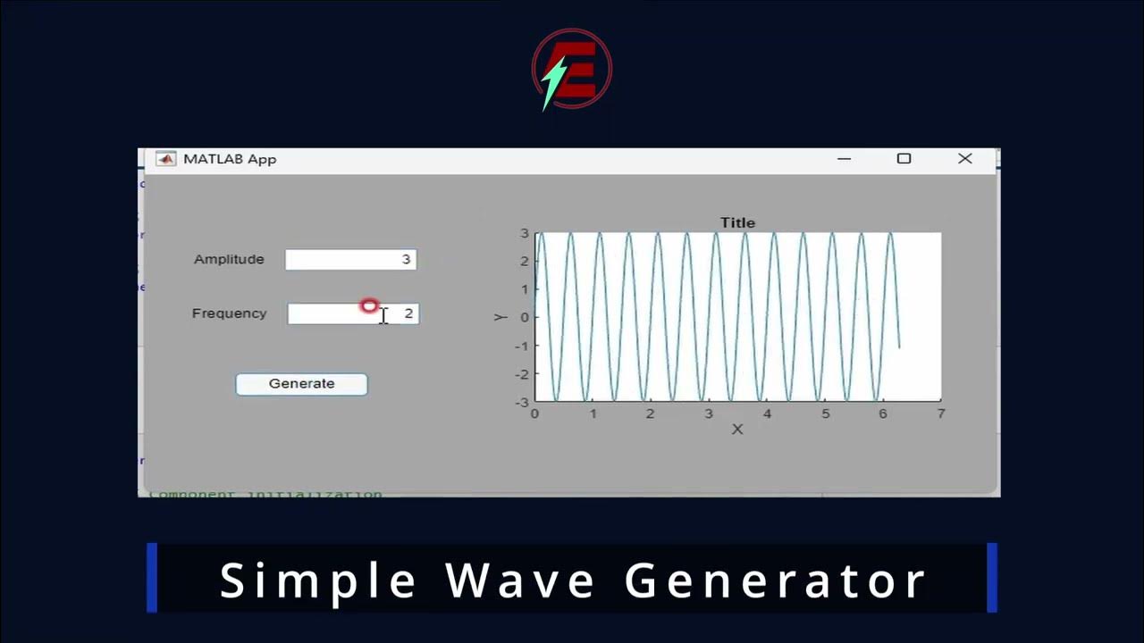 MATLAB - Simple Sin Wave Generator with using App Designer - YouTube