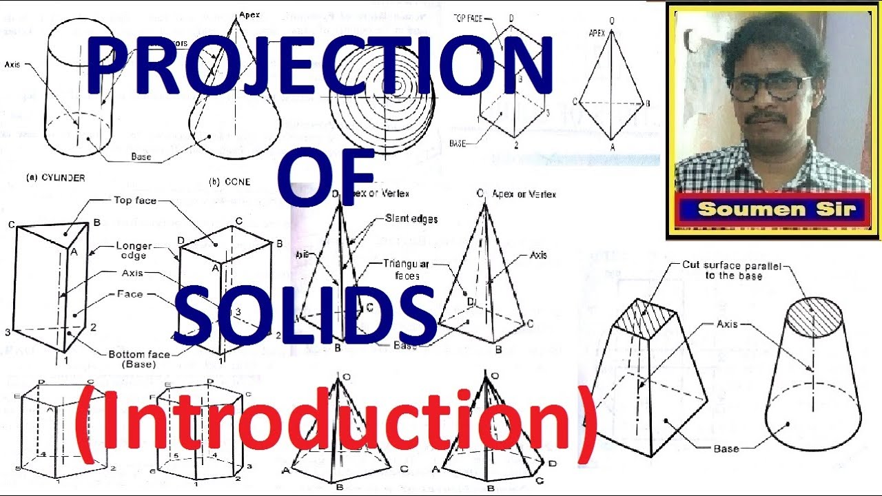 PROJECTION OF SOLIDS - Introduction of Projection of Solids - YouTube