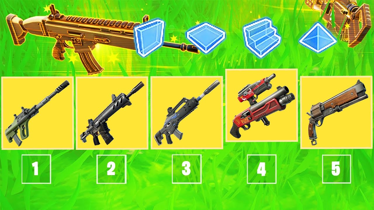 ALL MYTHIC AND EXOTIC GUNS IN FORTNITE - Fortnite Chapter 6 Season 2 ...